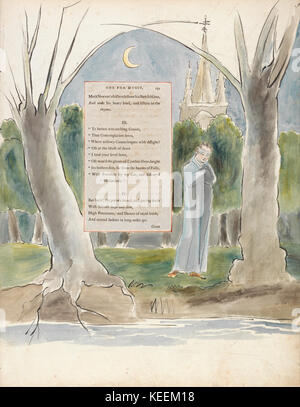 William Blake’s engraving for Thomas Gray’s 'Ode to Adversity' depicts ...