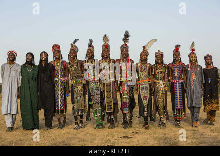 Chad. 27th Sep, 2016. A Wodaabe woman wearing plastic beads and ...