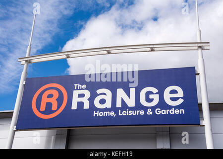 The Range logo, England, UK Stock Photo - Alamy