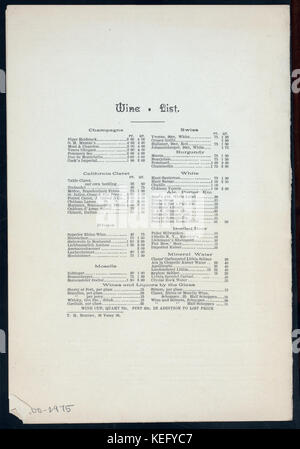 MENU (held by) CENTRAL RESTAURANT (at) NEW YORK, NY (REST;) (NYPL Hades ...