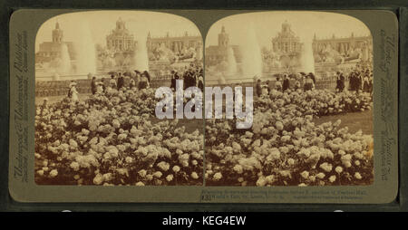 Flowers and dancing fountains in front of the Festival Hall, by ...