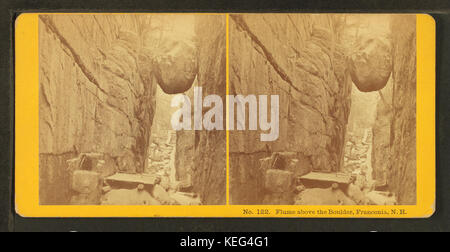 This photograph by the Kilburn Brothers shows the flume above the ...