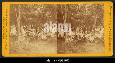 Group portrait among the trees, by James Sinclair Stock Photo - Alamy