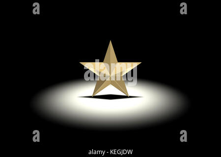 One Gold Star Stock Photo - Alamy