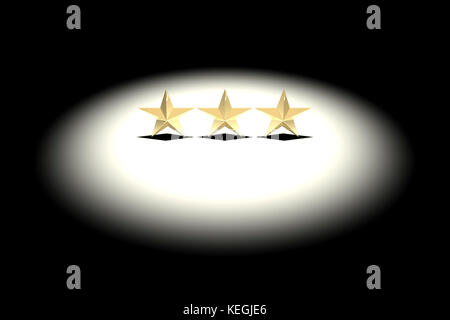 Three Gold Stars Stock Photo - Alamy