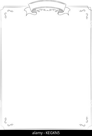 A3 international paper size - Classic and retro certificate of ...