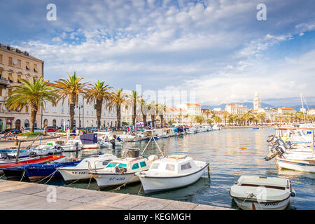 Riva, or waterfront in Split, Croatia Stock Photo - Alamy