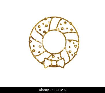 Christmas wreath icon, vector illustration eps 10 Stock Vector Image ...