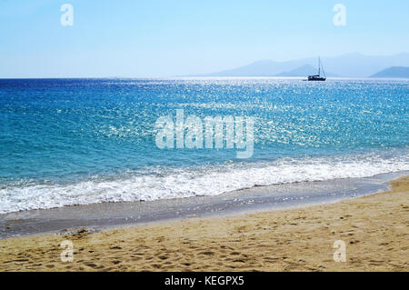 Saint Prokopios beach at Naxos island Cyclades Greece Stock Photo - Alamy