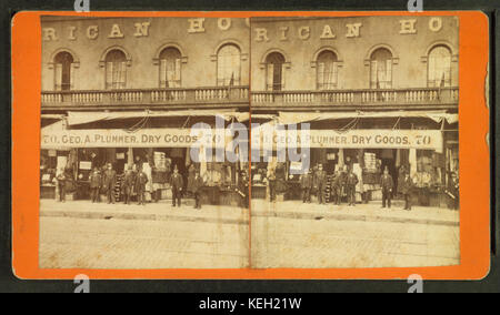 A photograph by Rand & Bird showing Geo. A. Plummer's dry goods store ...