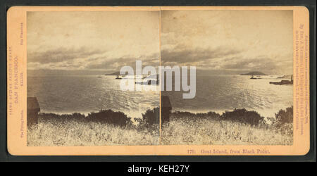Goat Island, from Black Point, by Muybridge, Eadweard, 1830-1904 Stock ...