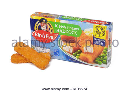 Birds Eye frozen food fish fingers packet logo design and packaging ...