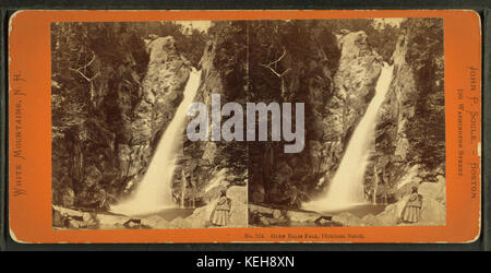 Glen Ellis Fall, Pinkham Notch, NH, by Soule, John P, 1827-1904 Stock ...