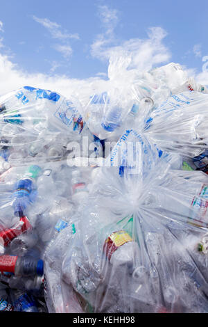Blue Plastic Bag - Negative Space Stock Photo - Alamy