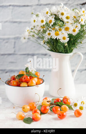 A selective focus shot of flowering cherry tree Stock Photo - Alamy