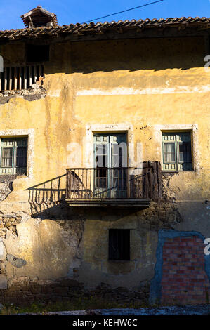 Traditional Basque architecture near Orozko in the Biskaia Basque ...