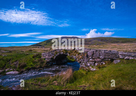 Pont Scethin, Ardudwy, Snowdonia, Wales, C18th bridge over the Afon ...
