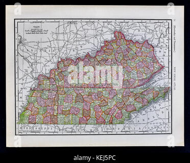 Map of Hopkins in Kentucky Stock Photo - Alamy