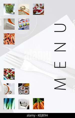 Collage of many dishes and meals on a restaurant menu Stock Photo - Alamy