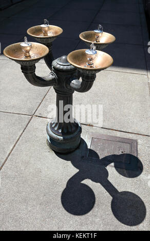 A Benson Bubbler drinking fountain in Portland, Oregon. These always ...