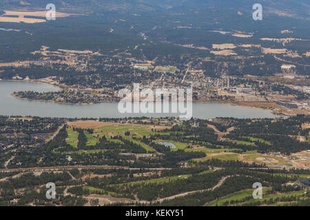 Aerial View of the Town of Invermere BC Stock Photo - Alamy
