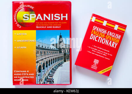 Spanish CD language course contains 4 audio CDs and an illustrated work ...