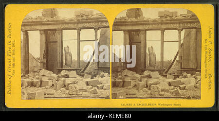 A photograph by John P. Soule of Palmer & Bachelder's on Washington Street, depicting the ...