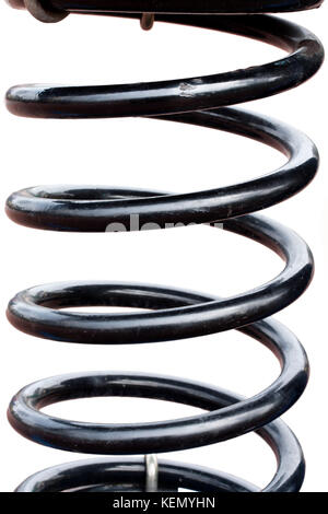 Closeup of metal springs on a white background Stock Photo - Alamy