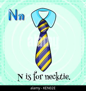 Flashcard letter N is for neck illustration Stock Vector Image & Art ...