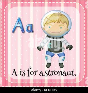 Flashcard letter A is for astronaut Stock Vector Image & Art - Alamy