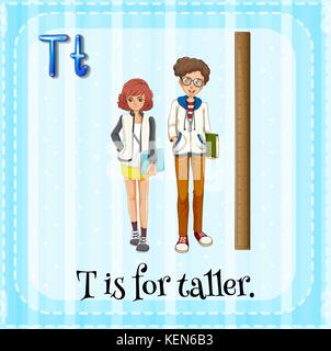 Flashcard letter T is for tall Stock Vector Image & Art - Alamy