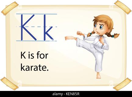 Alphabet K is for karate Stock Vector Image & Art - Alamy