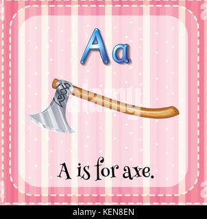 Alphabet A is for axe Stock Vector Art & Illustration, Vector Image ...