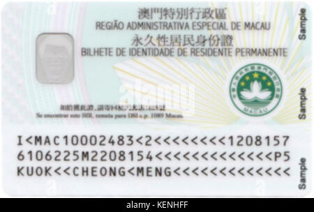 Macau ID card 2013 Stock Photo - Alamy