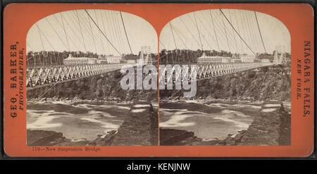 A new suspension bridge designed by George Barker for Niagara ...