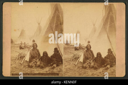 A sectional view photograph by William R. Cross showing Sitting Bull's ...