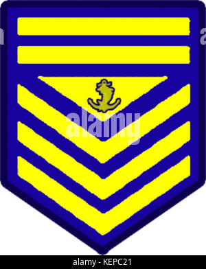 Philippine Coast Guard Petty Officer 3rd Class Rank Insignia Stock ...