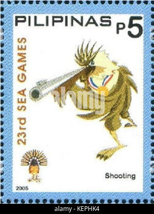 Southeast Asian Games 2005 stamp of the Philippines Billiards Stock ...