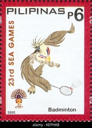 Southeast Asian Games 2005 stamp of the Philippines Billiards Stock ...