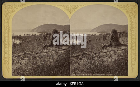 Rogers Rock from Baldwin, Lake George, by Stoddard, Seneca Ray, 1844 ...