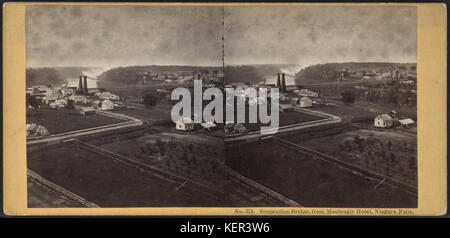 Suspension Bridge from Monteagle Hotel, by Soule, John P, 1827-1904 ...