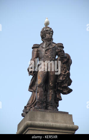 St Helier, Jersey, UK. 15th Oct, 2017. Liberation Monument depicting ...