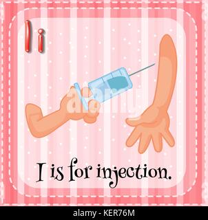 Flashcard letter N is for needle illustration Stock Vector Image & Art ...