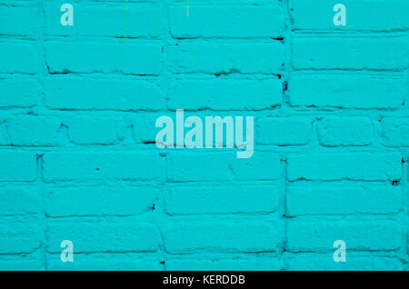 brick wall painted wit color. saturated color Stock Photo - Alamy