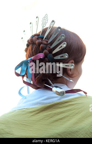 Italy, Lombardy, Guazze Popular Female Hairstyle in use Between the ...
