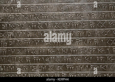 Old Persian inscription. Cuneiform script. Palace of Darius, Persepolis ...