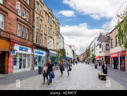 Perth High Street town center typical buildings Perthshire Scotland ...