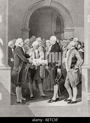 George Washington, American politician and soldier, first President of ...