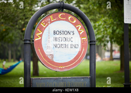 USA, Massachusetts, Boston, Welcome to Boston sign Stock Photo - Alamy