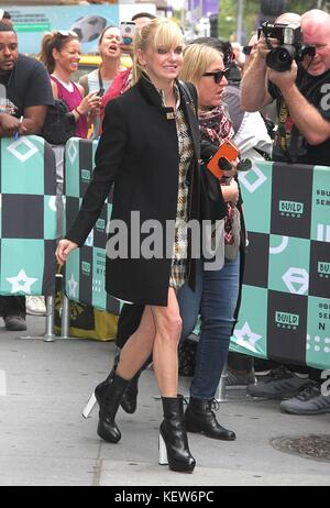 Anna Faris leaving AOL Build in New York Featuring: Anna Faris Where ...